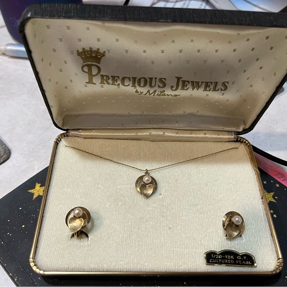 Milano | Jewelry | Vintage Milano Gold And Pearl Jewelry Set | Poshmark